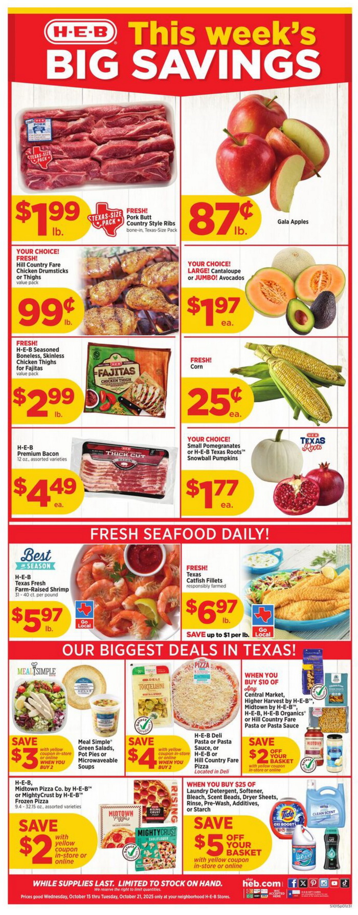 HEB Weekly Ad Oct 15 – Oct 21, 2025