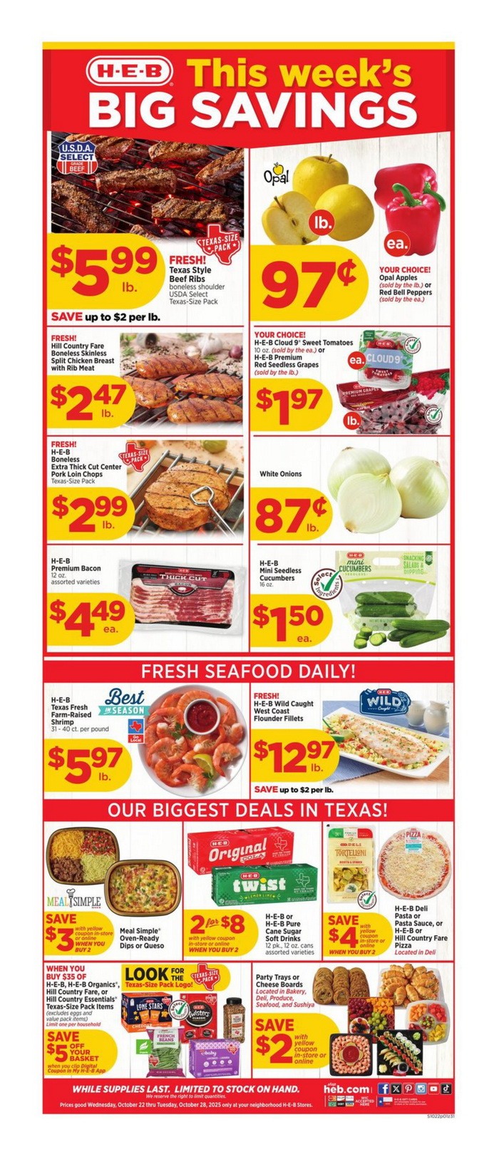 HEB Weekly Ad Oct 24 – Oct 28, 2025