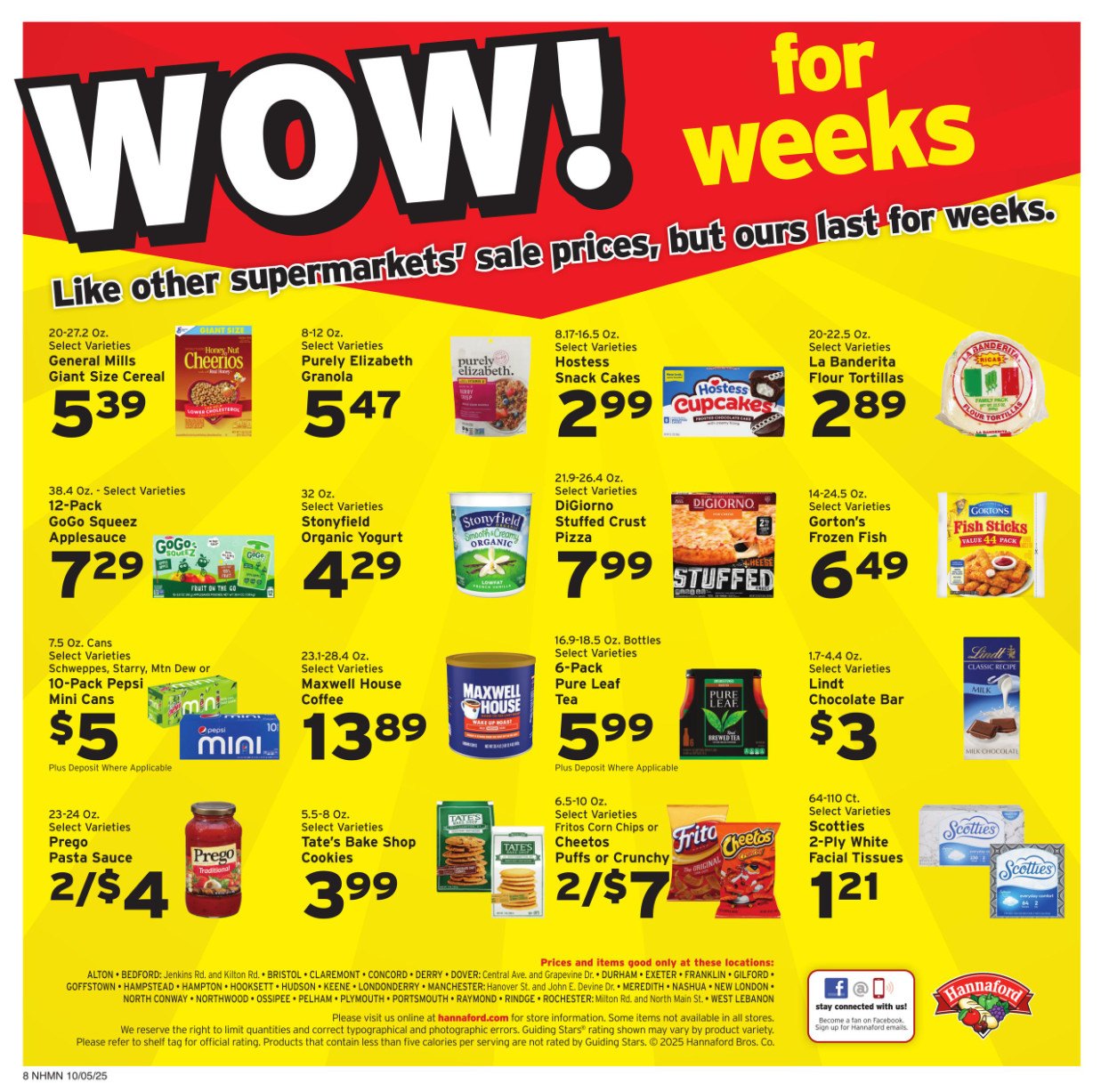 Hannaford Weekly Ad Oct 05 – Oct 11, 2025