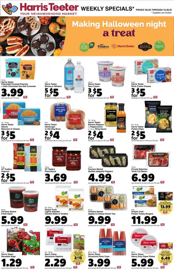 Harris Teeter Weekly Ad Oct 22 – Oct 28, 2025