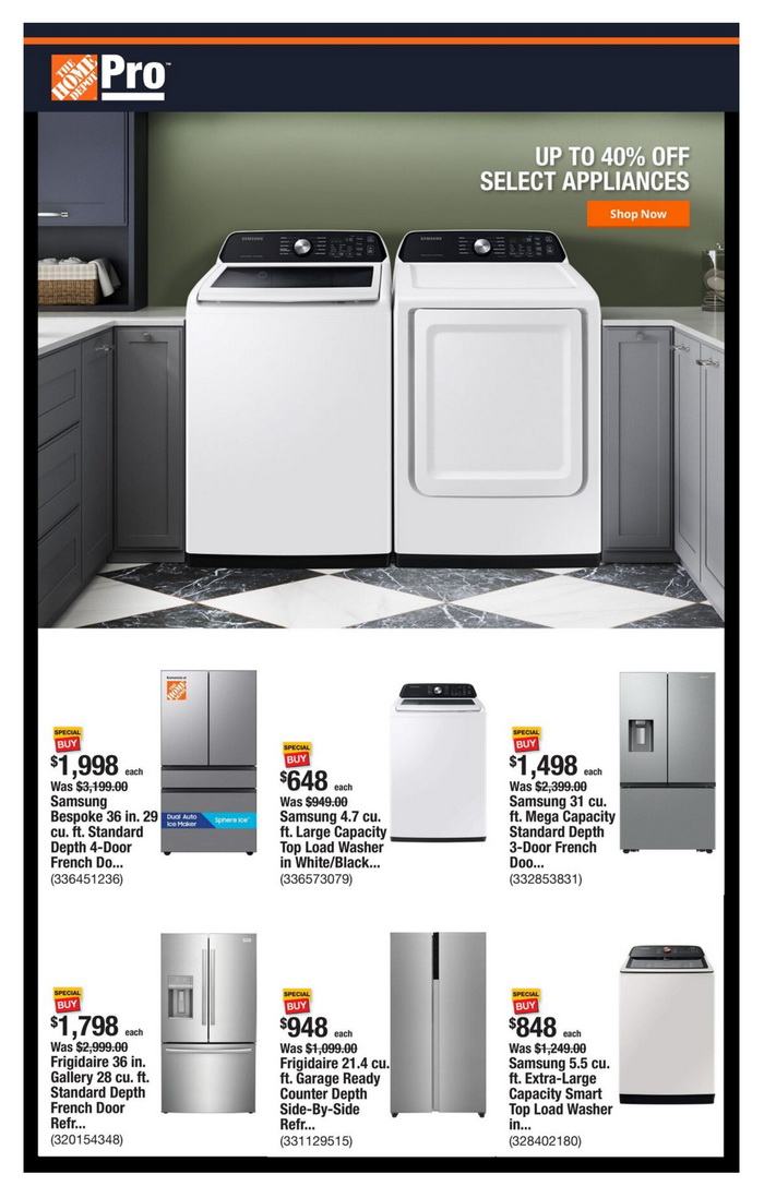 Home Depot Pro Weekly Ad Oct 13 – Oct 20, 2025