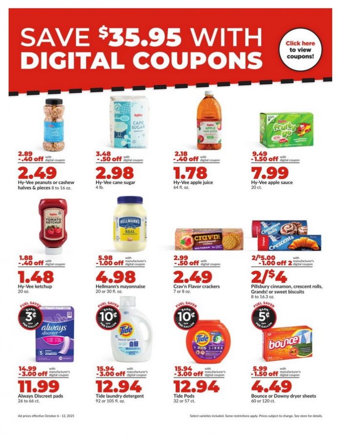 Hy-Vee Weekly Ad Oct 06 – Oct 12, 2025