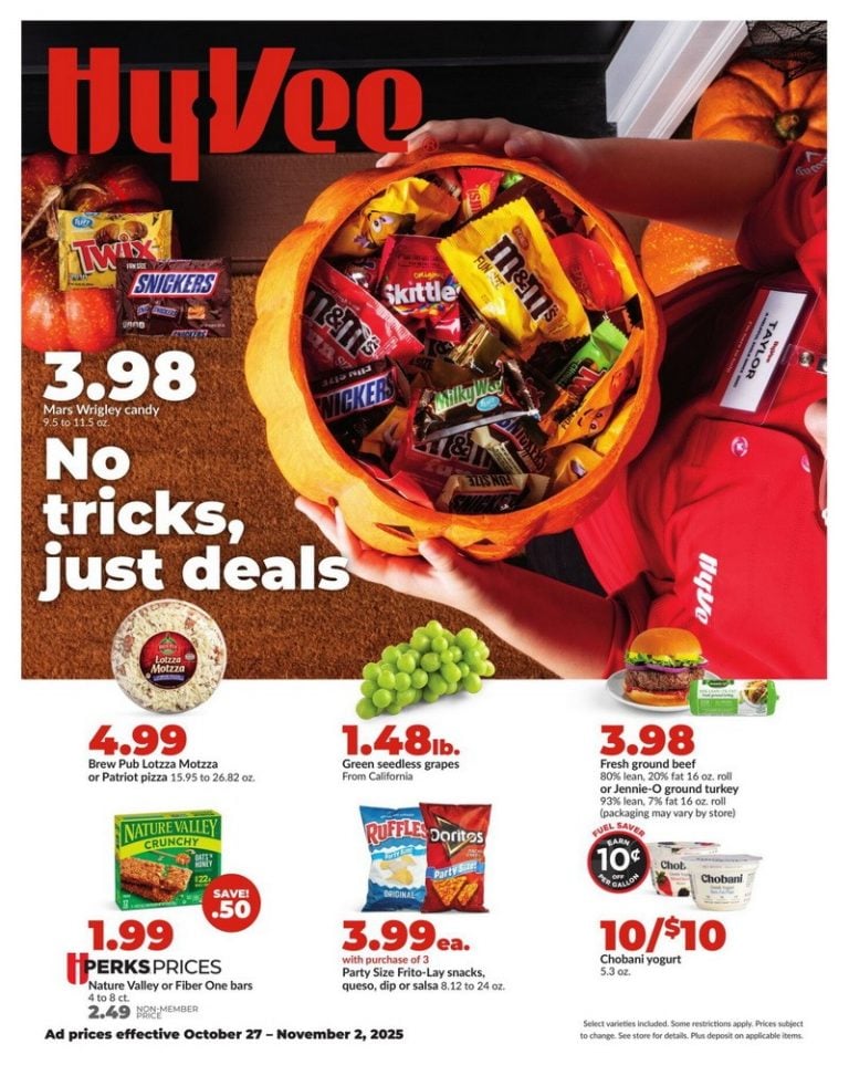 Hy-Vee Weekly Ad Oct 27 – Nov 02, 2025 (Halloween Promotion Included)
