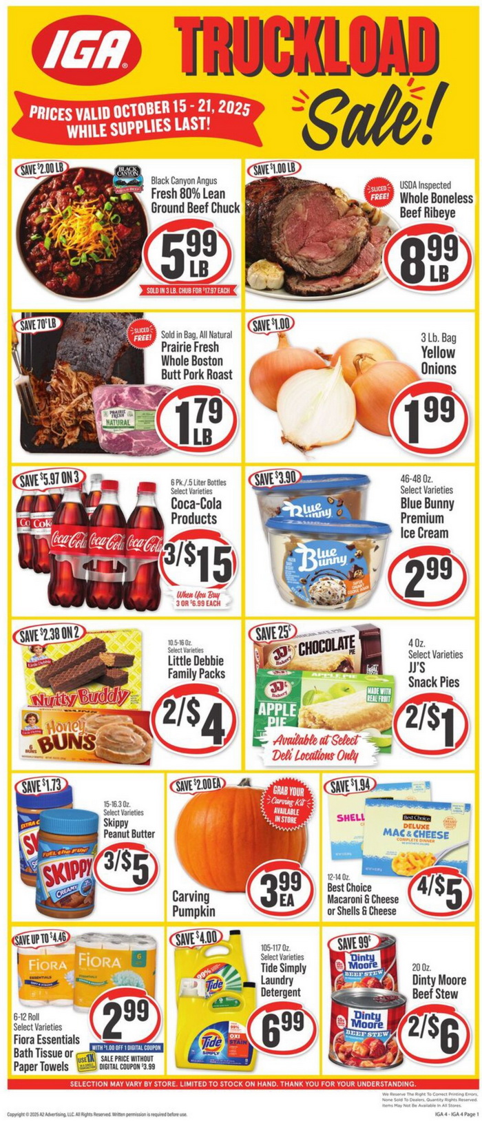 IGA Weekly Ad Oct 15 – Oct 21, 2025