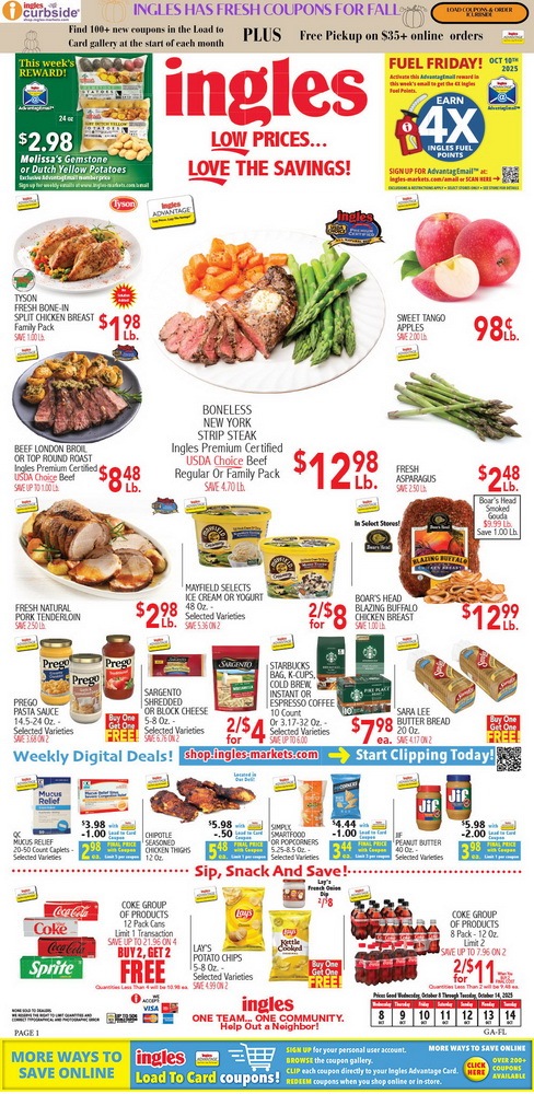 Ingles Weekly Ad Oct 08 – Oct 14, 2025
