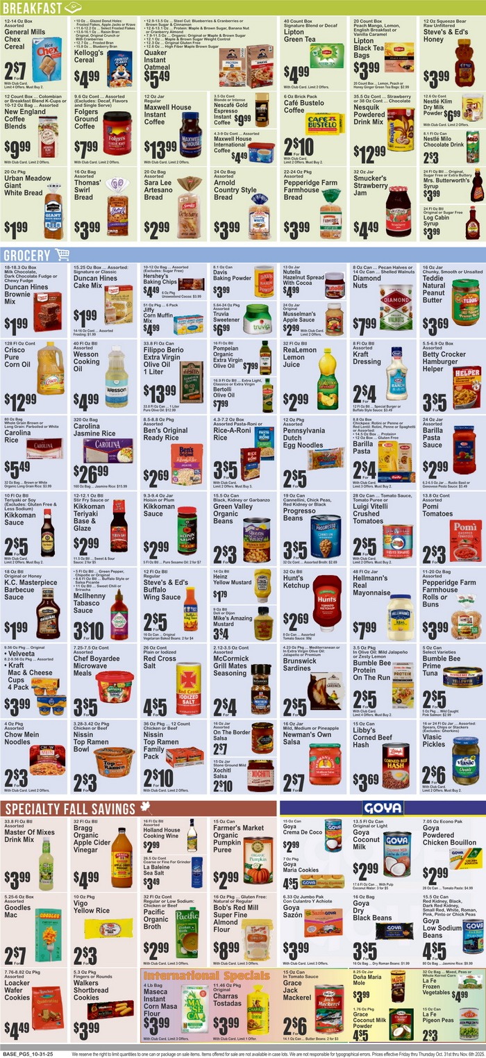 Key Food Weekly Ad Oct 31 – Nov 06, 2025