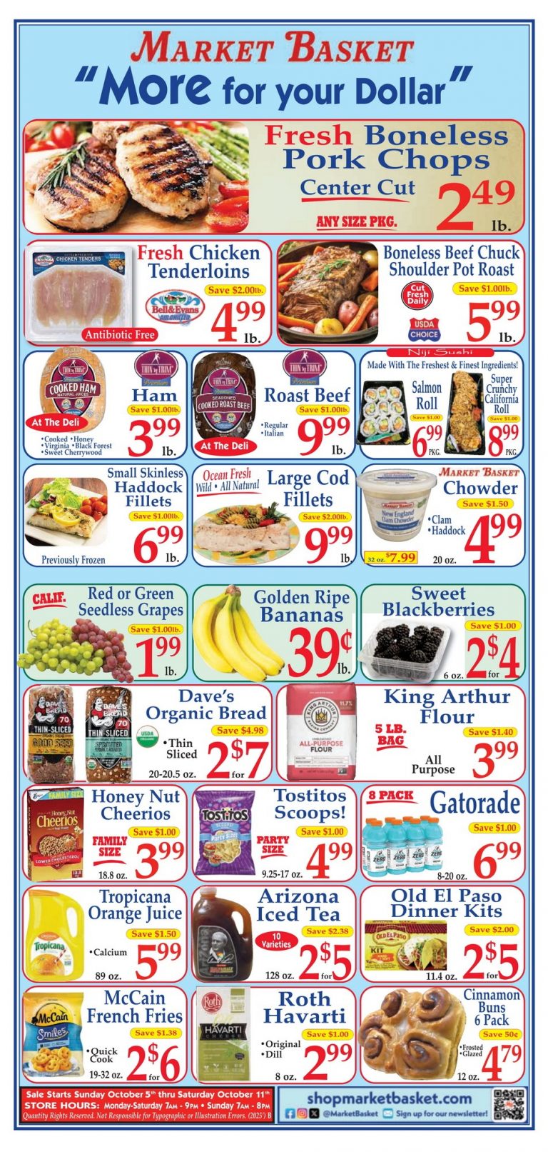 Market Basket Weekly Ad Oct 05 – Oct 11, 2025