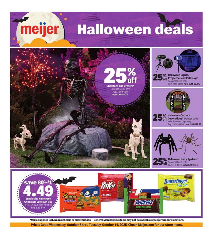 Meijer Halloween Ad Oct 08 – Oct 14, 2025