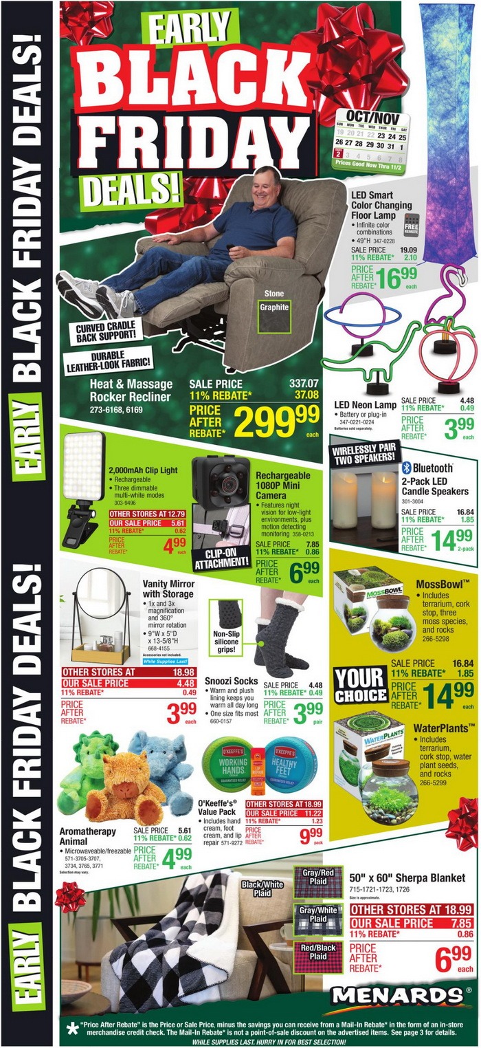 Menards Early Black Friday Sale Oct 23 – Nov 02, 2025