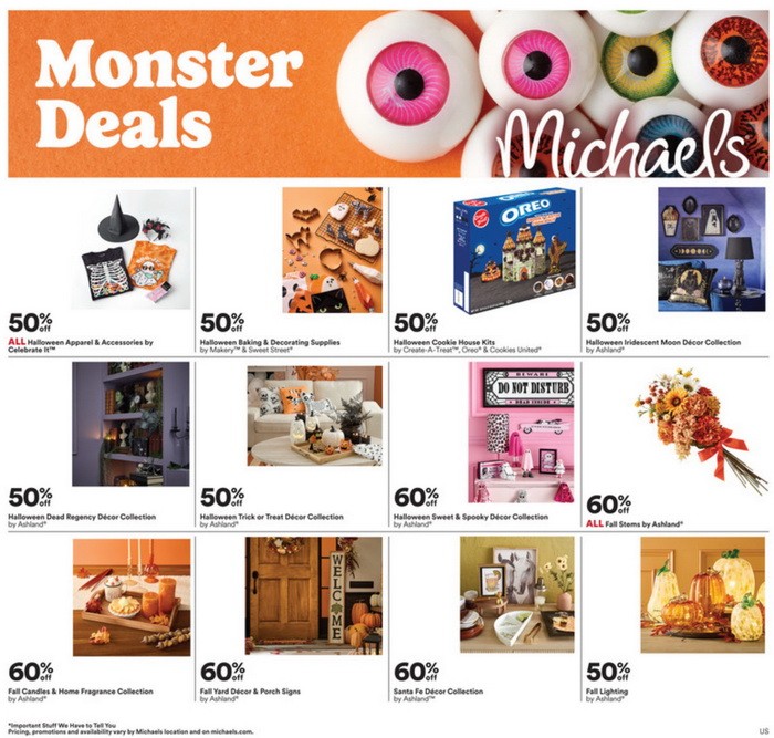 Michaels Weekly Ad Oct 26 – Nov 01, 2025 (Halloween Promotion Included)