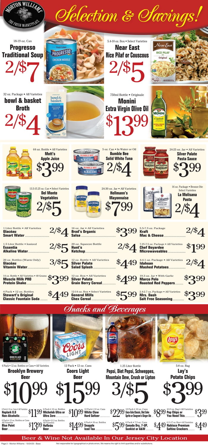 Morton Williams Weekly Ad Oct 24 – Oct 30, 2025