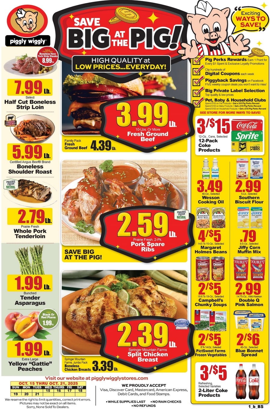 Piggly Wiggly Weekly Ad Oct 15 – Oct 21, 2025