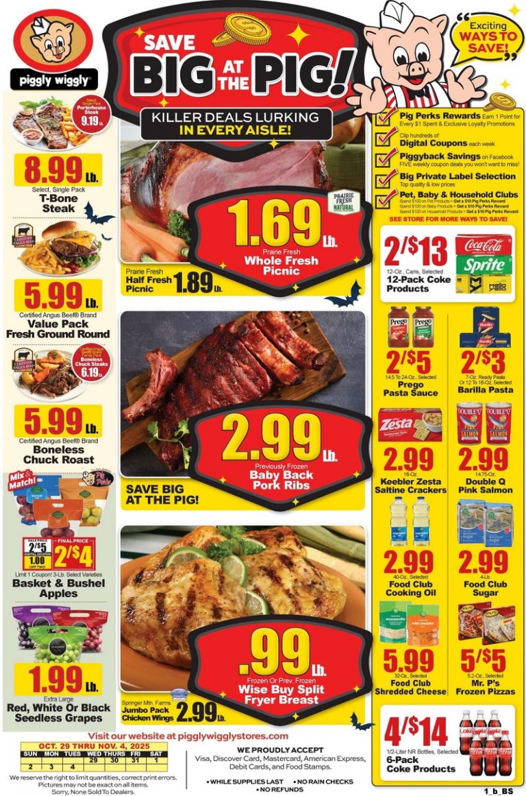 Piggly Wiggly Weekly Ad Oct 29 – Nov 04, 2025 (Halloween Promotion ...