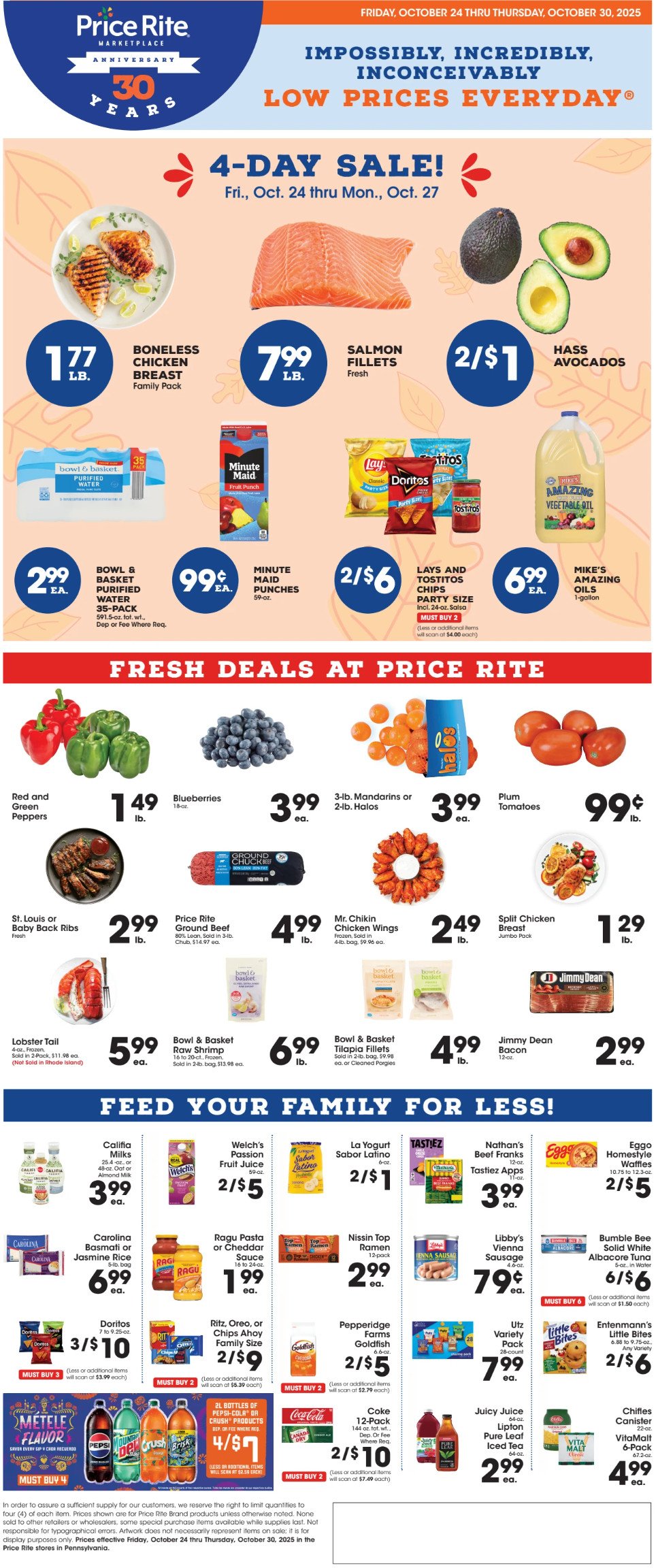 Price Rite Weekly Ad Oct 24 – Oct 30, 2025