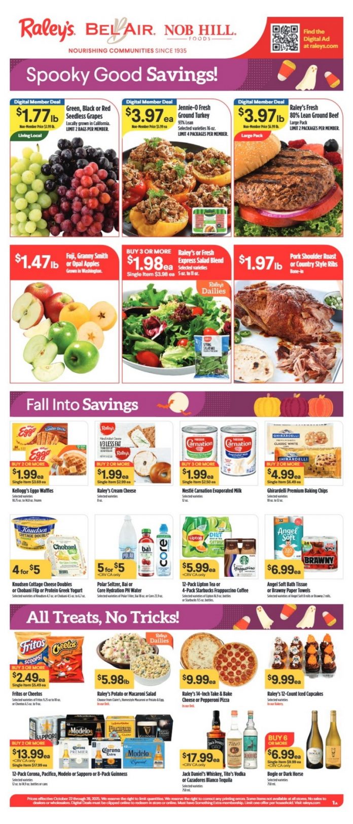 Raley's Supermarkets Weekly Ad Oct 22 – Oct 28, 2025 (Halloween ...