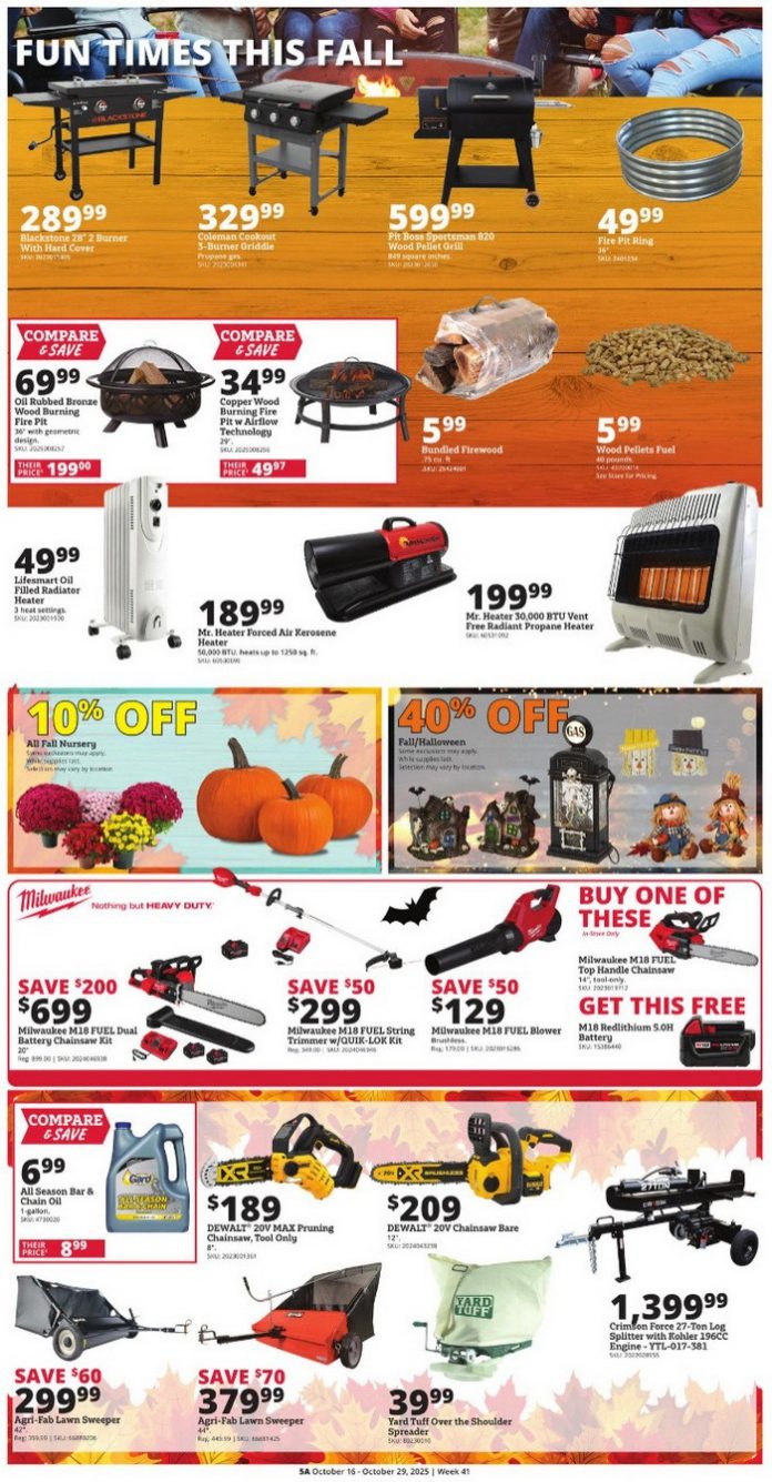 Rural King Weekly Ad Oct 16 – Oct 29, 2025 (Halloween Promotion Included)