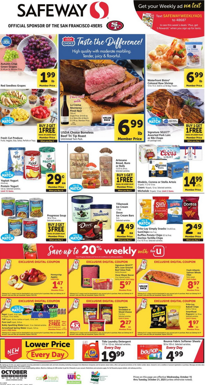 Safeway Weekly Ad Oct 15 – Oct 21, 2025