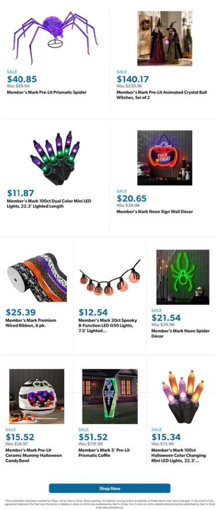 Sam's Club Weekly Ad Oct 23 – Oct 29, 2025 (Halloween Promotion Included)