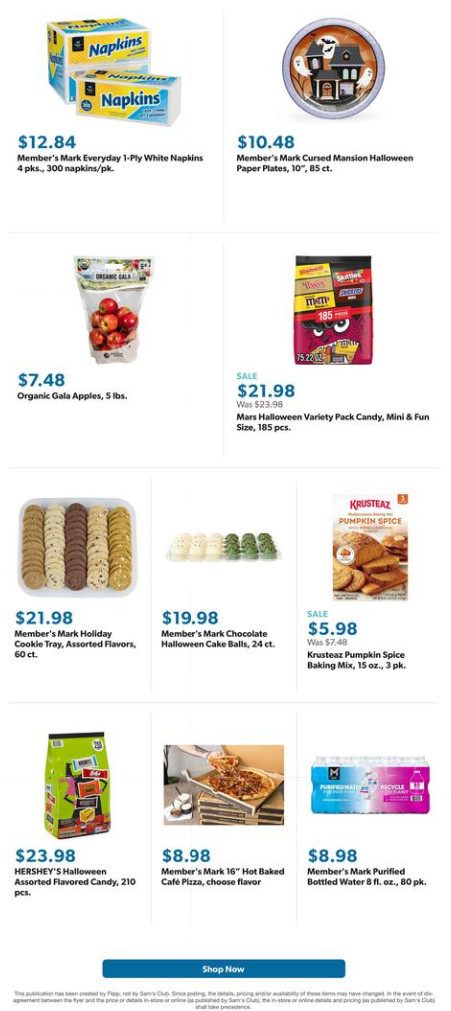 Sam's Club Weekly Ad Oct 23 – Oct 29, 2025 (Halloween Promotion Included)
