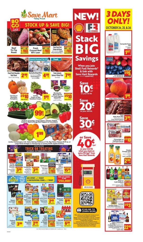 Save Mart Supermarkets Weekly Ad Oct 22 – Oct 28, 2025