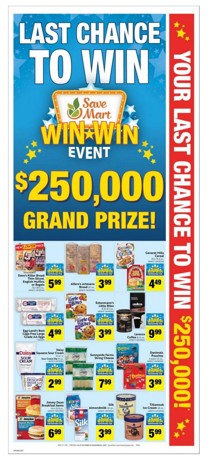 Save Mart Supermarkets Weekly Ad Oct 29 – Nov 04, 2025