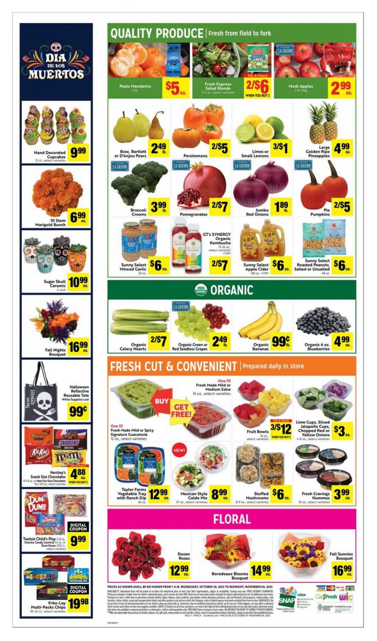 Save Mart Supermarkets Weekly Ad Oct 29 – Nov 04, 2025