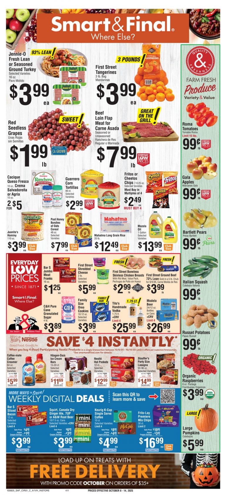 Smart & Final Weekly Ad Oct 08 – Oct 14, 2025