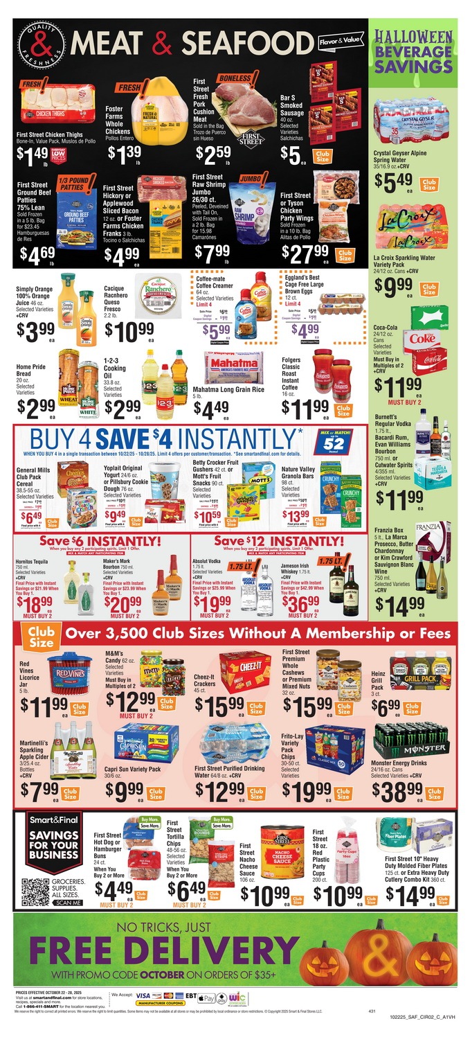 Smart & Final Weekly Ad Oct 22 – Oct 28, 2025