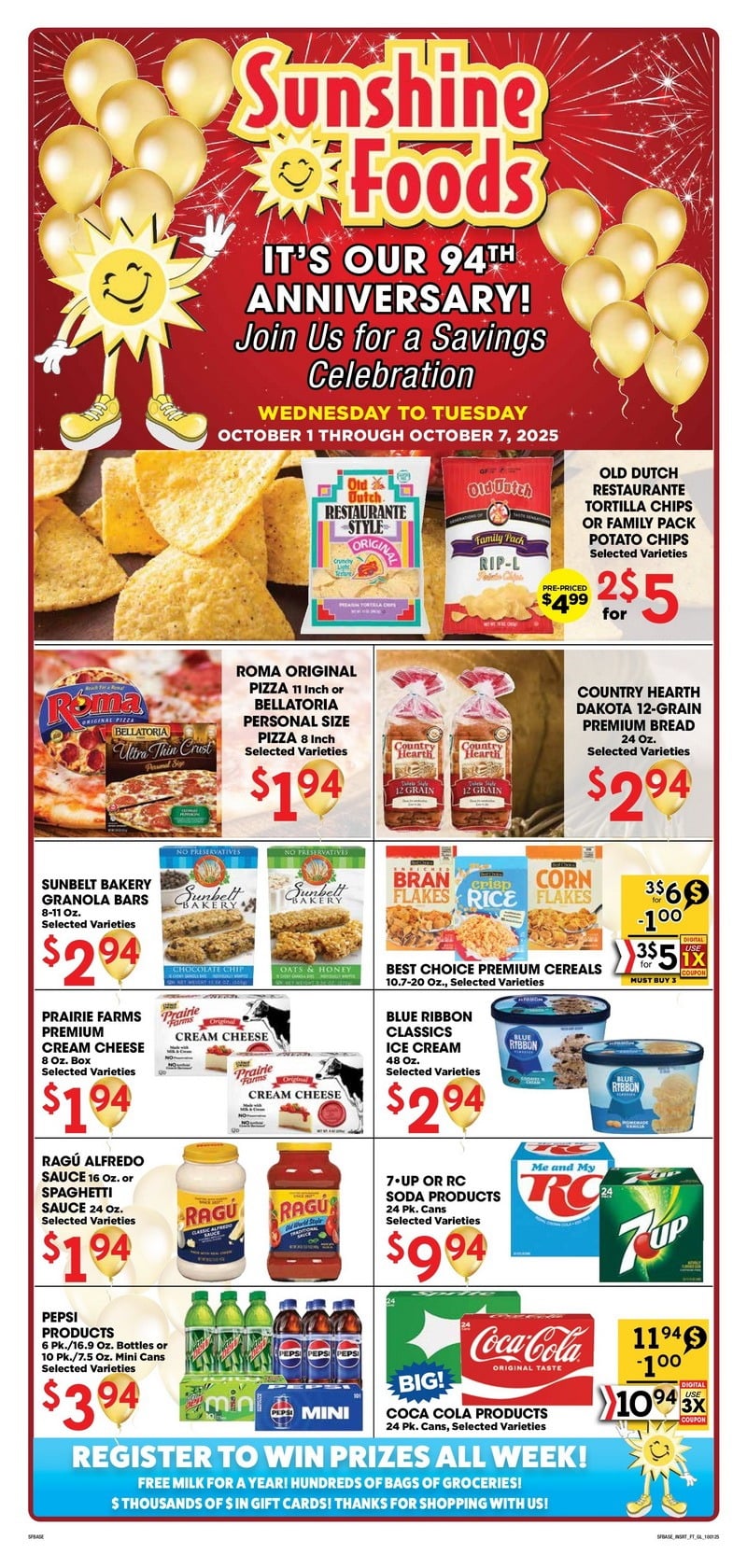 Sunshine Foods Weekly Ad Oct 01 – Oct 07, 2025