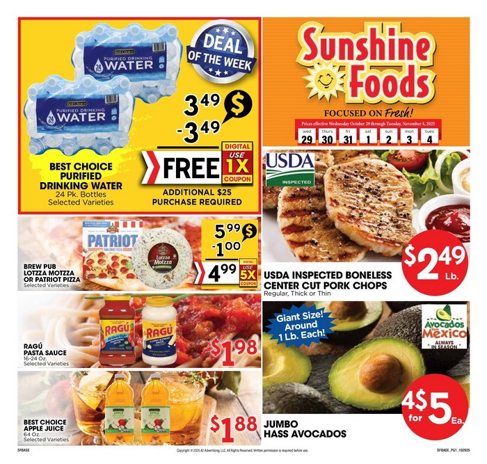 Sunshine Foods Weekly Ad Oct 29 – Nov 04, 2025 (Halloween Promotion ...