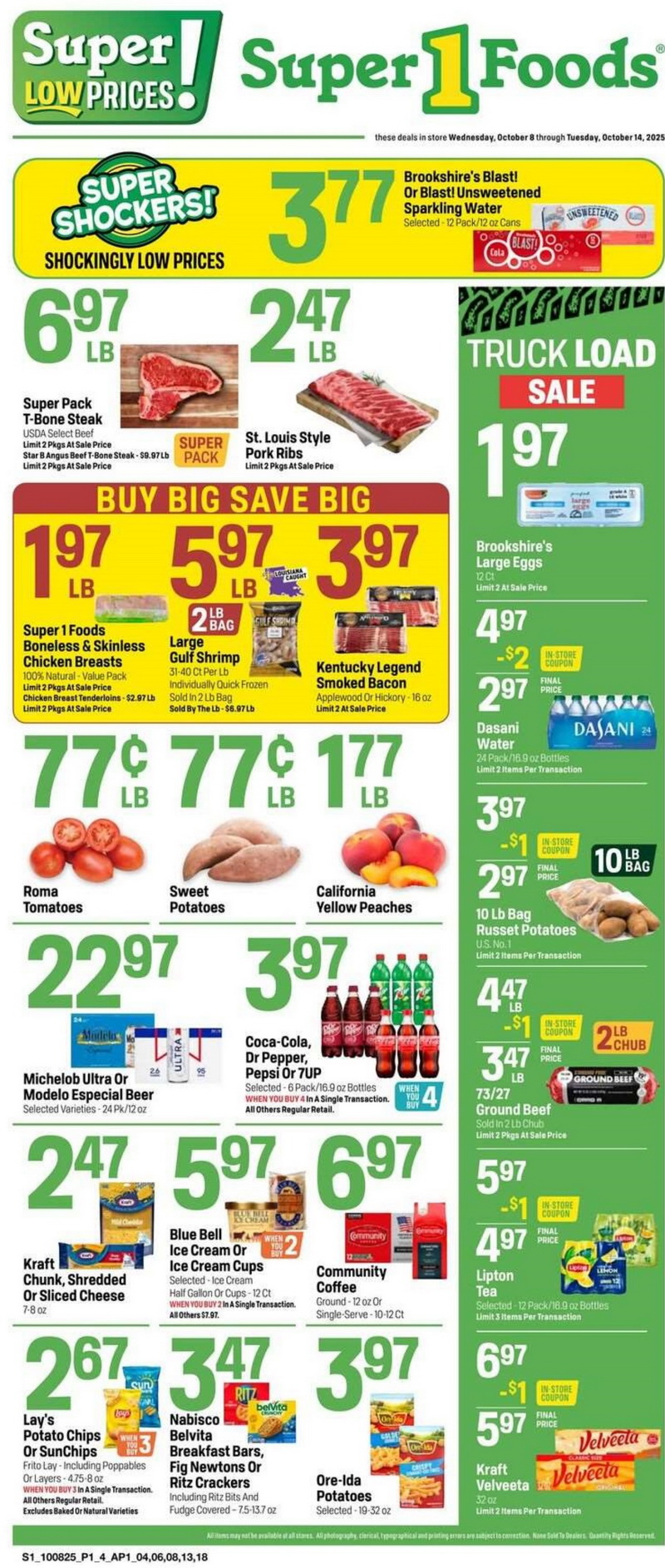 Super 1 Foods Weekly Ad Oct 08 – Oct 14, 2025