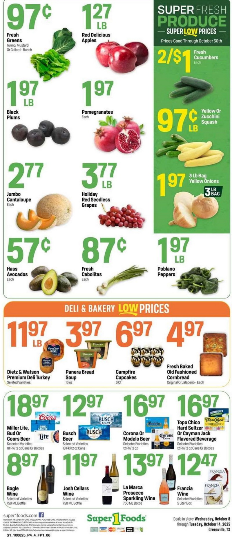 Super 1 Foods Weekly Ad Oct 08 – Oct 14, 2025