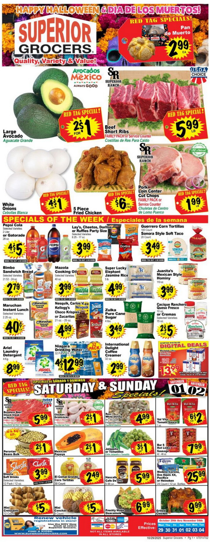Superior Grocers Weekly Ad Oct 29 – Nov 04, 2025 (Halloween Promotion ...