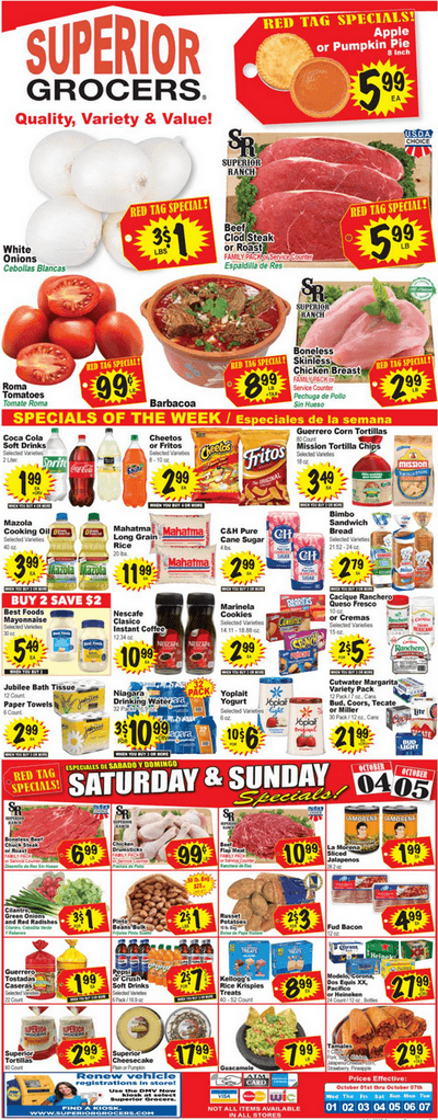 Superior Grocers Weekly Ad Oct 01 – Oct 07, 2025