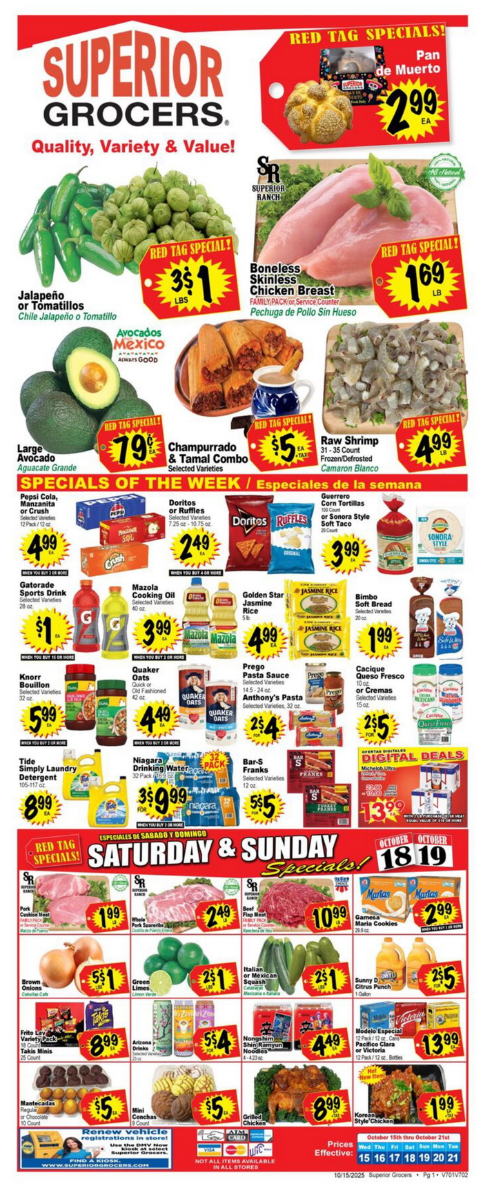 Superior Grocers Weekly Ad Oct 15 – Oct 21, 2025