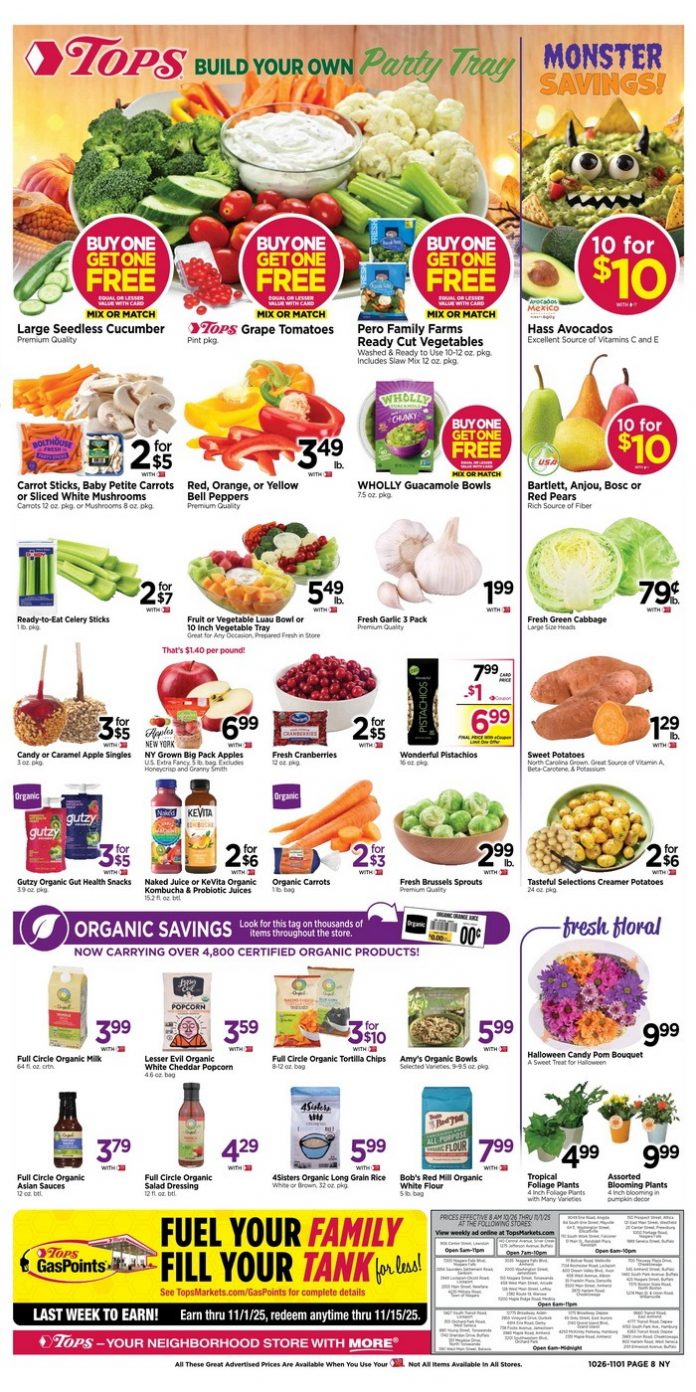 Tops Weekly Ad Oct 26 – Nov 01, 2025 (Halloween Promotion Included)