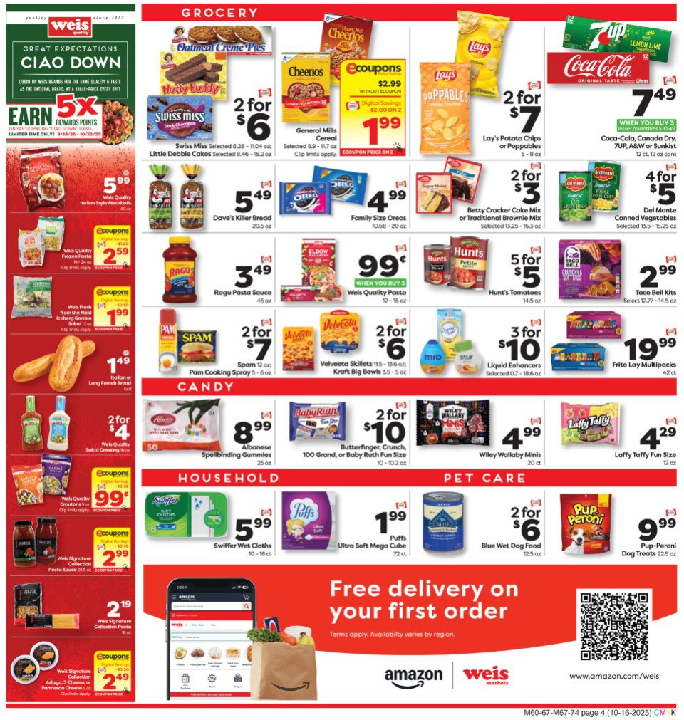 Weis Markets Weekly Ad Oct 16 – Oct 22, 2025 (Halloween Promotion Included)