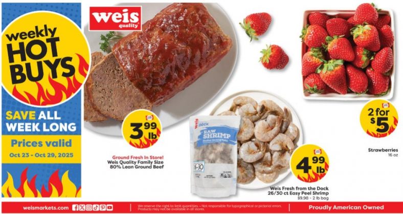Weis Markets Weekly Ad Oct 23 – Oct 29, 2025