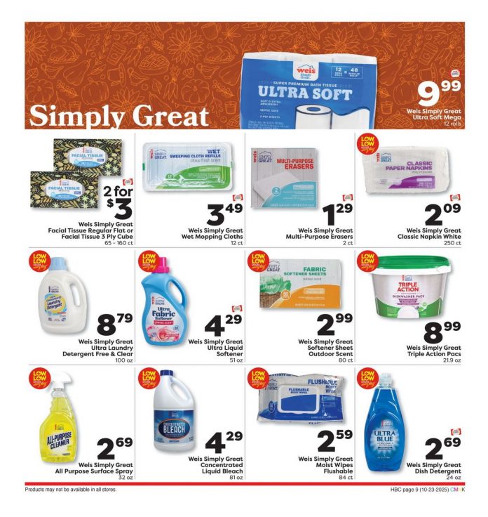 Weis Markets Weekly Ad Oct 30 – Nov 05, 2025