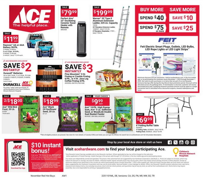 ACE Hardware Monthly Ad Nov 01 – Dec 01, 2025