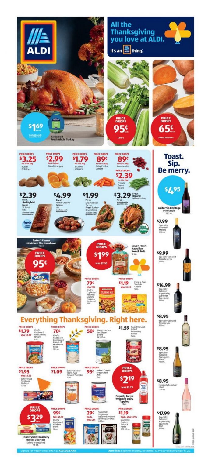 ALDI Weekly Ad Nov 19 – Nov 25, 2025 (Thanksgiving Promotion Included)