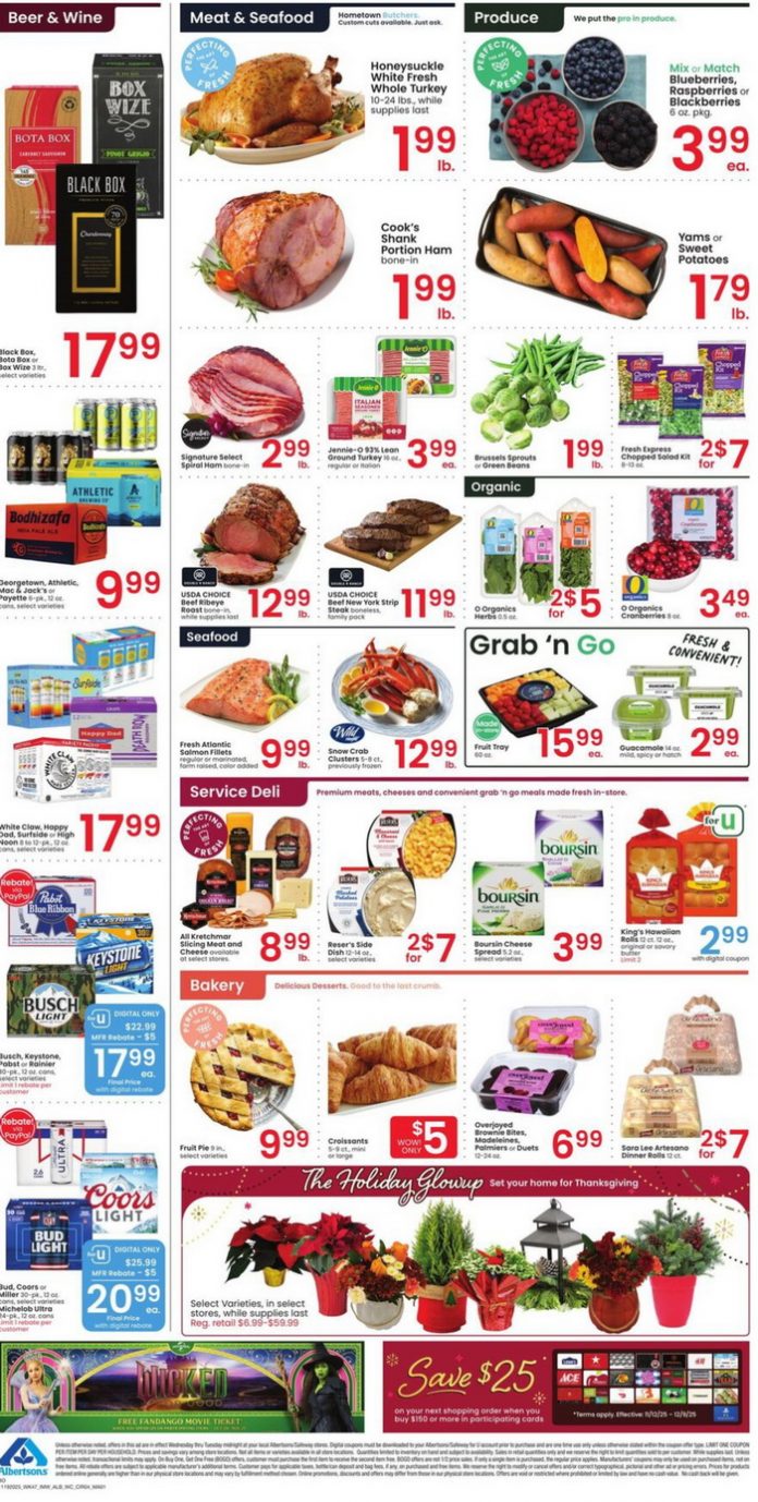 Albertsons Weekly Ad Nov 19 – Nov 27, 2025 (Thanksgiving Day Promotion ...