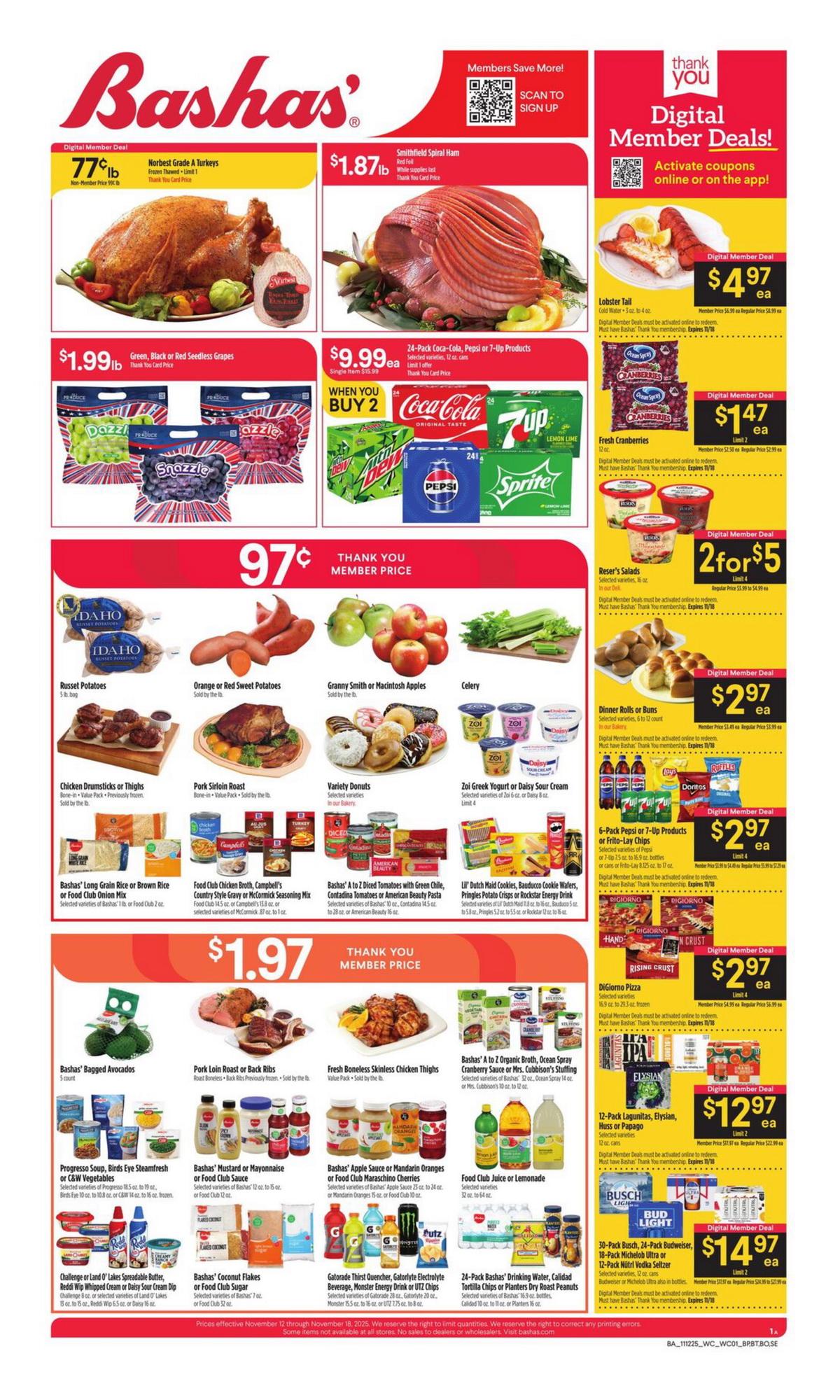 Bashas Weekly Ad Nov 12 – Nov 18, 2025