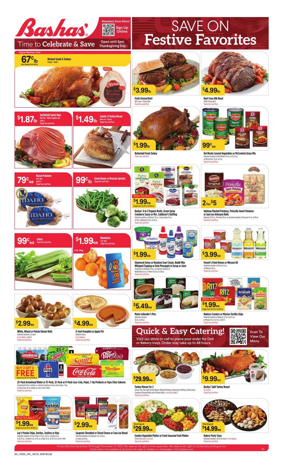 Bashas Weekly Ad Nov 19 – Nov 27, 2025