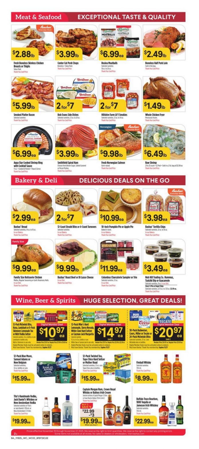 Bashas Weekly Ad Nov 19 – Nov 27, 2025