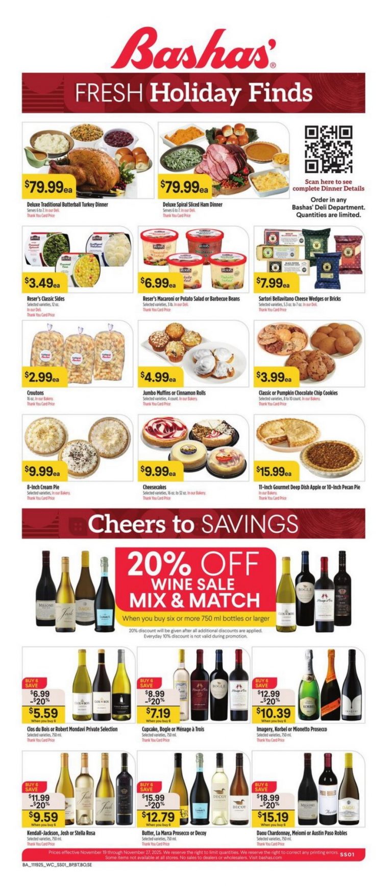 Bashas Weekly Ad Nov 19 – Nov 27, 2025