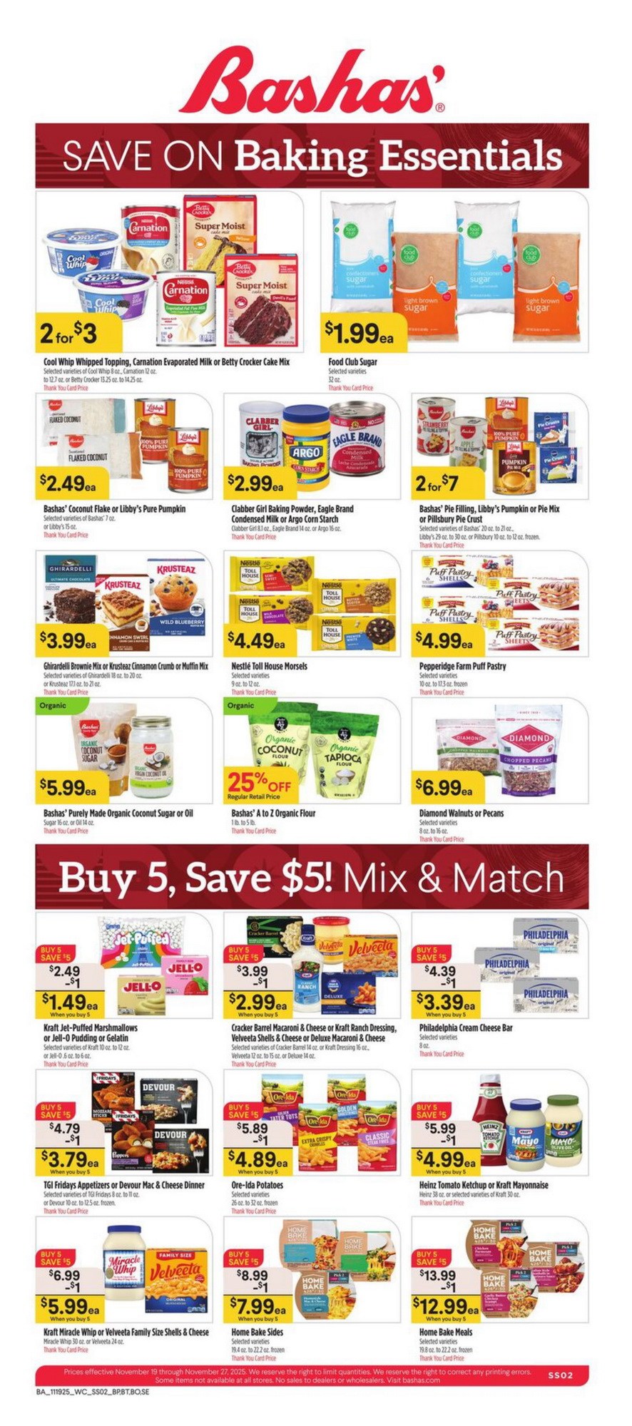 Bashas Weekly Ad Nov 19 – Nov 27, 2025