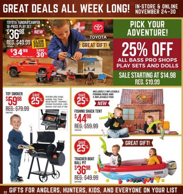 Bass Pro Shops Black Friday Deals Nov 24 – Nov 30, 2025