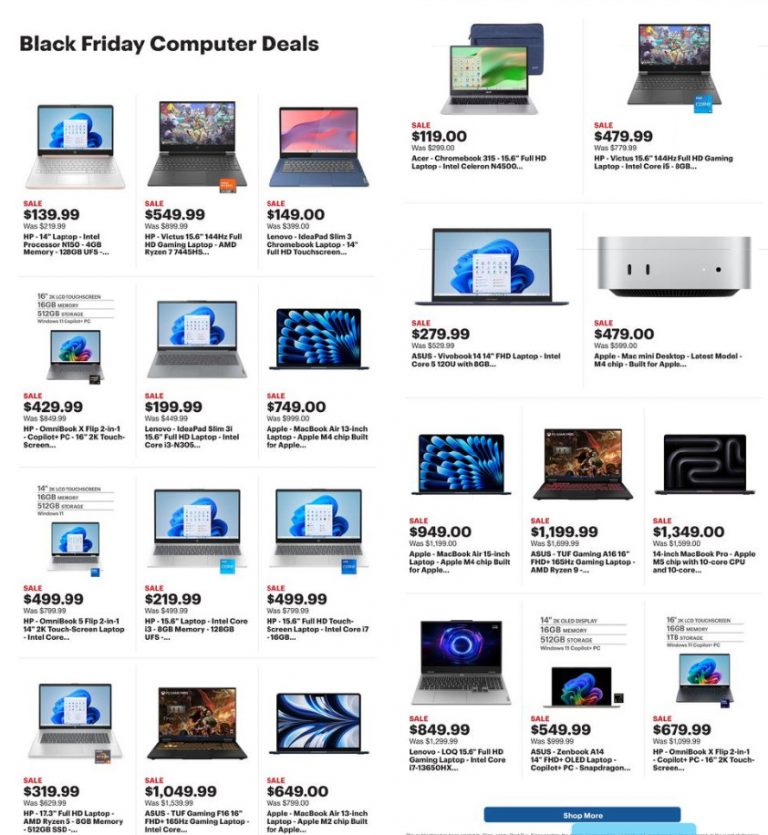 Best Buy Black Friday Deals Nov 28 – Nov 30, 2025