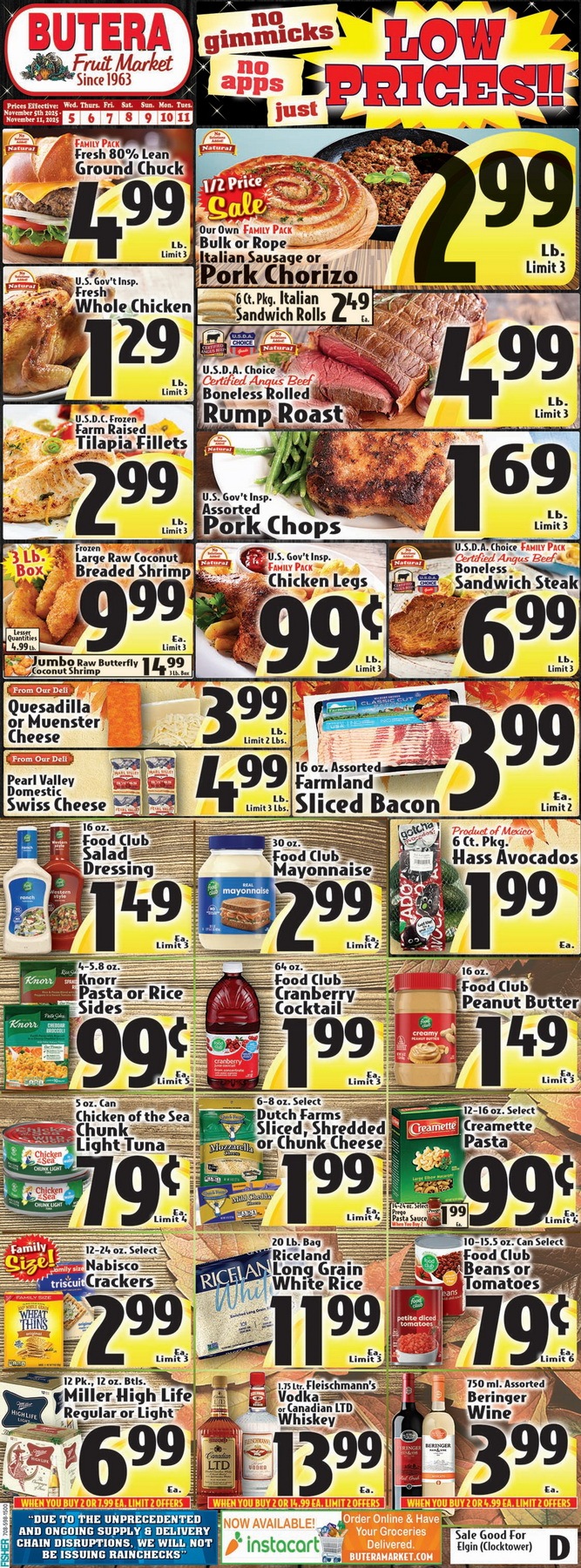 Butera Weekly Ad Nov 05 – Nov 11, 2025